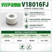 China V18016FJ Cable Ferrite Core Inner Diameter 9mm Common Mode Choke Magnetic Ring For Electronic Equipment EMC Test for sale