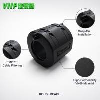 China V19006 Openable Ferrite Ring High Impedance High Frequency EMI RFI Noise Suppression EMC Filter Ferrite Bead Core for sale