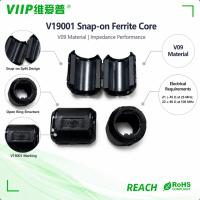 China ID19mm High Impedance Ferrite Ring Core V19001 EMI RFI Noise Suppression Soft Ferrite Toroid RoHS REACH Power Signal Cable EMC for sale