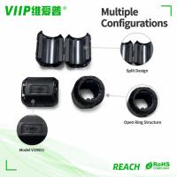 China V19001 Ni-Zn Ferrite Toroid 19mm ID 1-500MHz High Frequency EMI Noise Suppression Magnetic Core Wiring Harness EMC Solution for sale