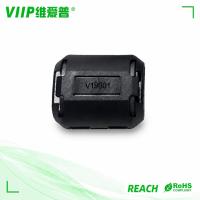 China OEM V19001 19mm Bore Soft Ferrite Magnetic Ring EMI RFI Noise Blocking Toroid Core RoHS REACH Industrial Cable Interference for sale