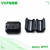 China OEM V19001 19mm Bore Soft Ferrite Magnetic Ring EMI RFI Noise Blocking Toroid Core RoHS REACH Industrial Cable Interference for sale
