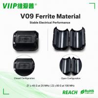 China OEM V19001 19mm Bore Soft Ferrite Magnetic Ring EMI RFI Noise Blocking Toroid Core RoHS REACH Industrial Cable Interference for sale