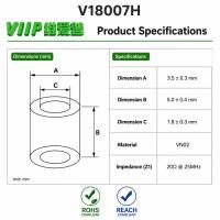 China V18007H VN02 Ni‑Zn Ferrite Core Small Size EMI RFI Noise Suppression Ferrite Ring For Electronic Signal Cables for sale