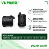 China Factory V19002 17mm Bore Soft Ni-Zn Ferrite Magnetic Ring, RoHS REACH Toroid Core for Industrial Equipment HF Noise Reduction for sale