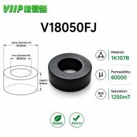 China VIIP V18050FJ Soft Ferrite Toroidal Core, Excellent EMI Suppression Ferrite Ring for Filter Circuits, Low Loss Magnetic Core for Electronic Noise Reduction for sale
