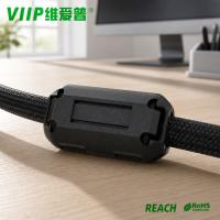 China VIIP V18029 Clip-on Ferrite Core 6mm Hole, RoHS REACH Certified EMC Anti-Interference Magnetic Core for Cable Noise Filter for sale