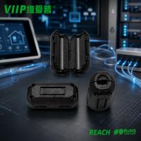 China RoHS REACH VN09 V18029 Clip-on Ferrite Core 6mm, High Performance EMI Absorbing Magnetic Core for Industrial Electronic Devices for sale