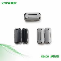 China VIIP V18024 Clip On Ferrite Core with VN09 Nickel-Zinc Soft Ferrite for 6.3mm Cable Hole and 1-500 MHz Frequency Range for sale