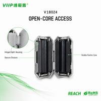 China VIIP V18024 Clip On Ferrite Core with VN09 Nickel-Zinc Soft Ferrite for 6.3mm Cable Hole and 1-500 MHz Frequency Range for sale