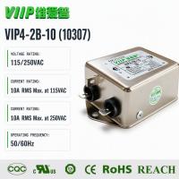 China VIP4‑2B‑10(10307) AC EMI RFI Filter 10A 115‑250VAC Solder Terminal EMC Power Line Filter For Electronic Equipment for sale