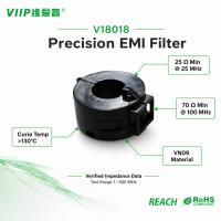 China V18018 Anti-Interference  15mm Cable Opening Snap Type NiZn Ferrite Core EMC Noise Suppressor for Electronic Equipment for sale
