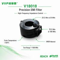 China V18018 Anti-Interference  15mm Cable Opening Snap Type NiZn Ferrite Core EMC Noise Suppressor for Electronic Equipment for sale