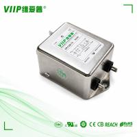 China Chassis Mount Two-Stage AC EMI Noise Filter VIP4-2B-10 (B042Q0702) 115/250VAC 10A-RMS for EMC Test Improvement for sale