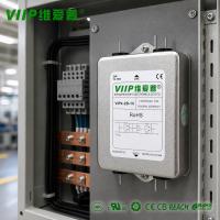 China Chassis Mount Two-Stage AC EMI Noise Filter VIP4-2B-10 (B042Q0702) 115/250VAC 10A-RMS for EMC Test Improvement for sale