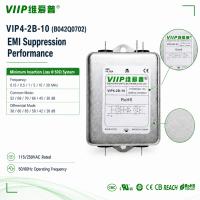 China Chassis Mount Two-Stage AC EMI Noise Filter VIP4-2B-10 (B042Q0702) 115/250VAC 10A-RMS for EMC Test Improvement for sale