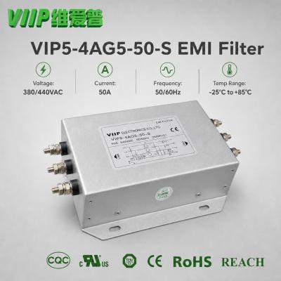 China VIIP VIP5-4AG5-50-S (30004 )50A EMC RFI Filter For Inverter Servo Drive Power Interference Suppression for sale