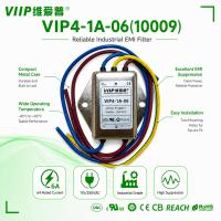 China VIIP 6A Wire-leaded EMC Filter VIP4-1A-06 10009 115/250VAC Panel Mount AC Power Line Interference Suppressor for sale