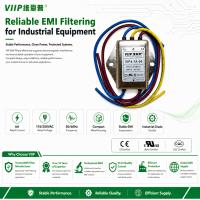 China VIP4-1A-06 VIIP AC EMI Power Filter 6A 115/250VAC Lead-wire Type Panel Mount Noise Suppression Filter for Industrial Devices for sale