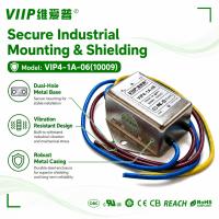 China VIP4-1A-06 VIIP AC EMI Power Filter 6A 115/250VAC Lead-wire Type Panel Mount Noise Suppression Filter for Industrial Devices for sale