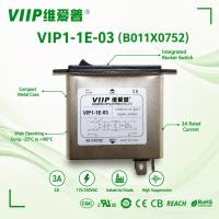 China IEC Inlet EMI Noise Filter VIP1-1E-03 B011X0752 3A 115/250VAC Integrated Fuse Switch Power Line EMC Filter for Electronics for sale