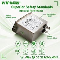 China IEC Inlet EMI Noise Filter VIP1-1E-03 B011X0752 3A 115/250VAC Integrated Fuse Switch Power Line EMC Filter for Electronics for sale