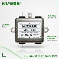 China 3-in-1 IEC EMI RFI Filter VIP4-1B-06 6A Panel Mount Power Entry Noise Suppression for Kiosk, Audio-Visual & Fitness Equipment for sale