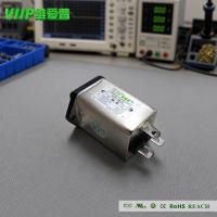 China VIIP VIP1-1B-03 （B011X0428 ）3A Lead-wired EMI Power Filter 115/250VAC Single-Phase AC Line Noise Suppressor Metal Housing Panel Mount for sale