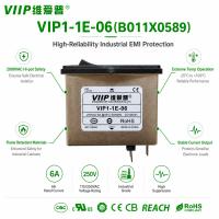 China 3-in-1 IEC Power Entry Module VIP1-1E-06(B011X0589) 6A Single-phase EMI Filter with Fuse Holder & Switch AC 250V Panel Mount for sale