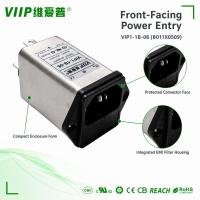China 6A Dual Fuse IEC Socket EMI Filter VIP1-1B-06(B011X0509) Single-Phase AC Power Line Noise Suppressor for Industrial Equipment for sale
