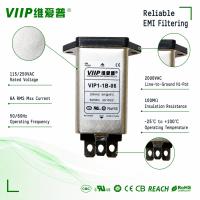 China 6A Dual Fuse IEC Socket EMI Filter VIP1-1B-06(B011X0509) Single-Phase AC Power Line Noise Suppressor for Industrial Equipment for sale