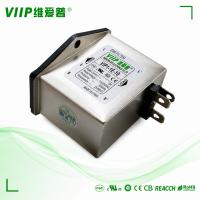 China VIP1-1E-10 10325 10A AC Power EMI Filter 3-in-1 IEC Socket, Switch & Dual Fuse, Fast-on Terminal Low Leakage EMC Filter for sale