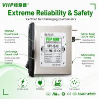 China 10A Single-Phase AC EMI Filter VIP1-1E-10(10325) IEC Socket Power Entry Module with Dual Fuse & Rocker Switch for sale