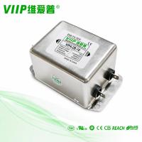 China VIIP B042Q0394 VIP4-2B-10 AC EMI Filter 10A 115-250VAC 35mm DIN Rail Two-stage LC Topology Anti-interference Power Line Filter for sale