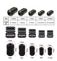 China RoHS Compliant Snap On Ferrite Choke with Cylindrical Type and ±20% Tolerance for EMI Noise Reduction for sale
