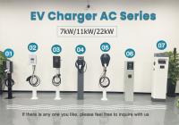 China 32A Wall Mount AC DC EV Charger with 2.8 LCD Touch Screen CE/UL/TUV Certified for sale