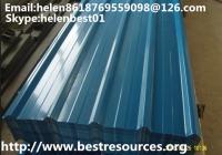 China 0.50mm*840mm*4000mm roof plate PPGI corrugated steel sheet for sale
