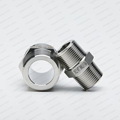 China DIN Precision Forged Stainless Steel Pipe Fittings Stainless Hex Bushings 3000LB for sale