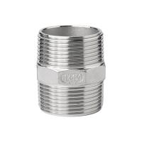 China 304 / 316 Stainless Steel Male Hex Nipple SS NPT/BSPT Hex Adapter for sale