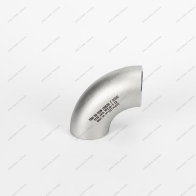 China SS 316 Welded Stainless Steel Pipe Fittings  90 Degree Long Radius Elbow for sale