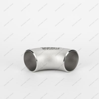 China SCH20-SCH160 316 Stainless Steel Butt Welding Pipe Fitttings 90 Degree Elbow for sale