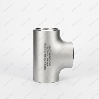 China DN15-DN800 Customized Stainless Steel Tee Butt Weld Straight Equal for sale