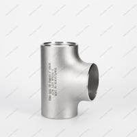 China A403 Stainless Steel Butt Welded Pipe Fittings SS Weldable Equal Tee for sale