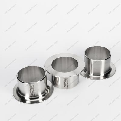 China Seamless Industry Long Neck Durable Lap Joint Butt Welding Stainless Steel Stub End for sale