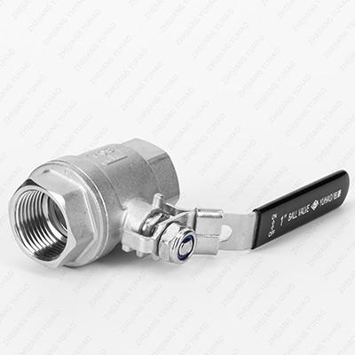 China Stainless Steel Two-Piece Welded Lockable Ball Valve with 800 PSI Pressure Rating for sale