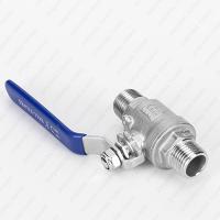 China Stainless Steel Double Male Thread Ball Valve 316/304 NPT BSP for sale