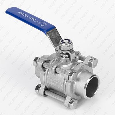 China High Pressure 3-Piece Welded Ball Valve | 3000 PSI SS316 Valve | for sale