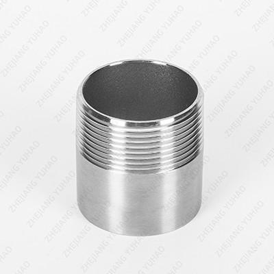 China Precision turning and Forging Stainless Steel Threaded Pipe Fittings Welded Welding Nipple for Chemical for sale