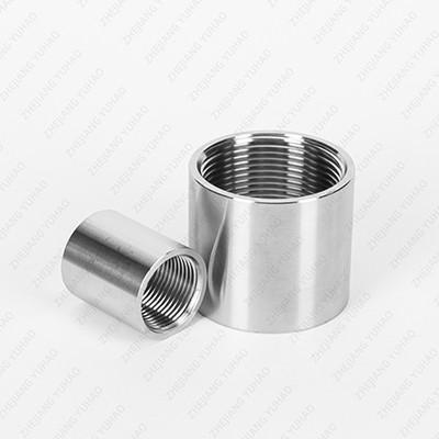 China Stainless Steel Female Thread Coupling 316 304 1/2-48 Inch BSPT NPT for sale