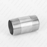China BSPT, BSPP, NPT, PS, DIN, G Stainless Steel Barrel Nipple Union Type Male SS Double Pipe Nipples for sale